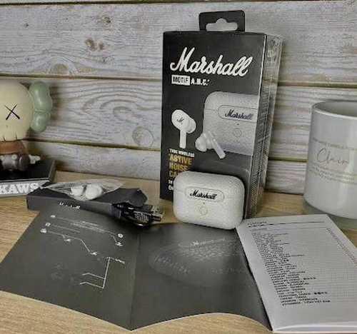 Наушники Marshall Motif A.n.c белые, запечатанные