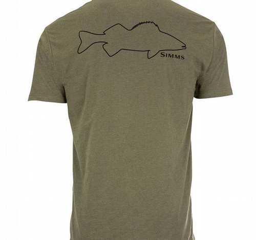 Футболка Simms Walleye Outline T-Shirt