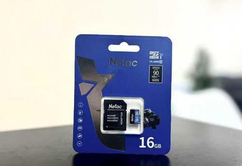 Карта памяти Netac MicroSD 16GB P500 Class 10 UHS