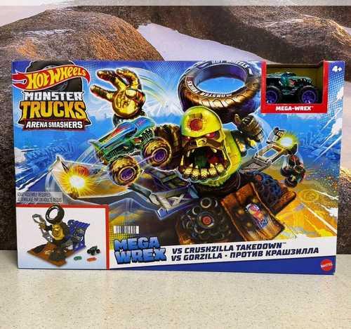 Новый набор Hot Wheels Mega Wrex против Крашзилла