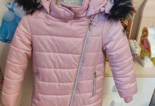 Куртка зимняя на девочку, пуховик 122 размер butto