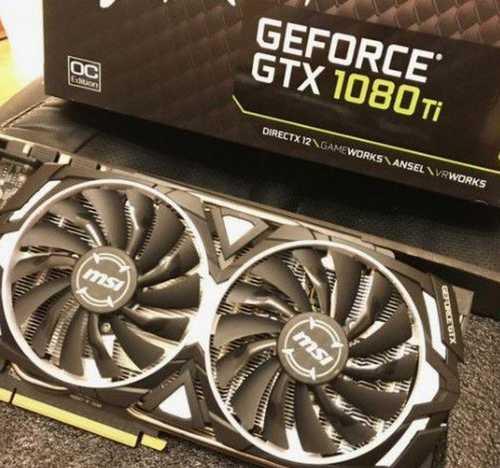 Видеокарта GeForce GTX 1080 Ti armor OC MSI