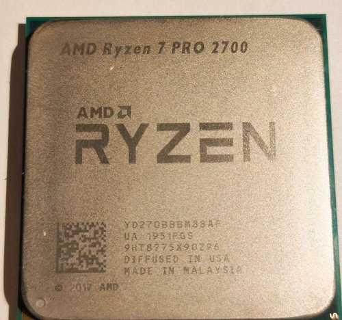 Процессор AMD Ryzen 7 PRO 2700