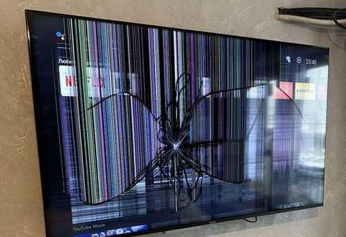 Телевизор Haier 50 Smart TV MX разбита матрица