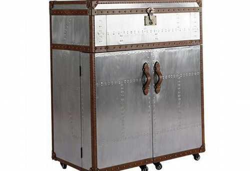 Дизайнерский шкаф с алюминиевой отделкой