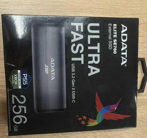 Внешний SSD диск adata 256 гб