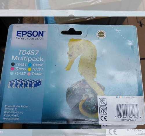 Epson картриджи T0487