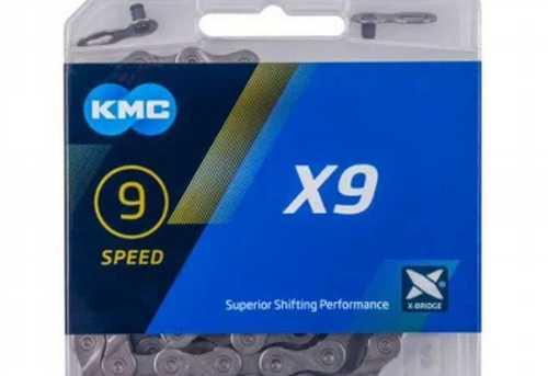 Цепь KMC X9 с замком 9 скоростей