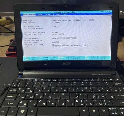 Нетбук acer aspire one d257