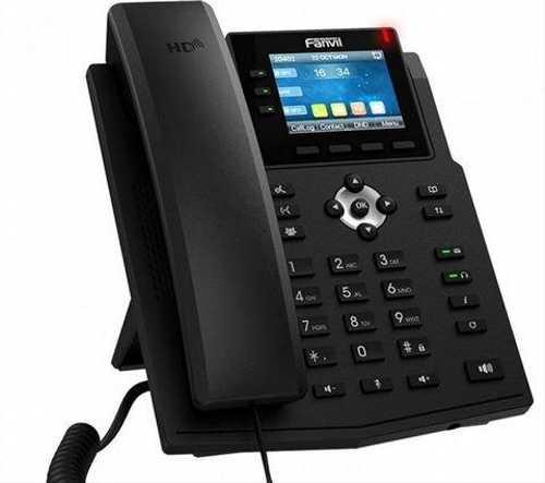X3U Телефон IP Fanvil IP телефон 6 линий, цветной