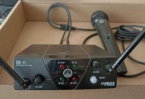 Радиостема с микрофоном AKG SR40 Mini2