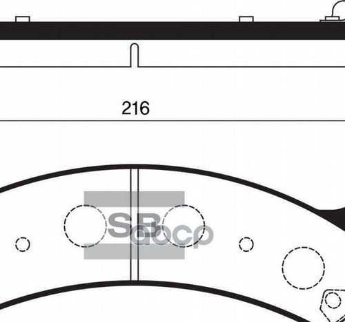 SP1309 колодки дисковые передние Cadillac DTS