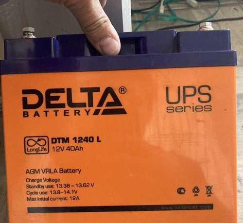 Аккумулятор Delta 12v 40a