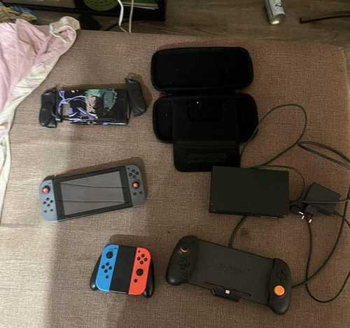 Nintendo switch rev2 +чип +256 gb