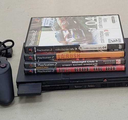 Игровая приставка PS2 + 5 игр