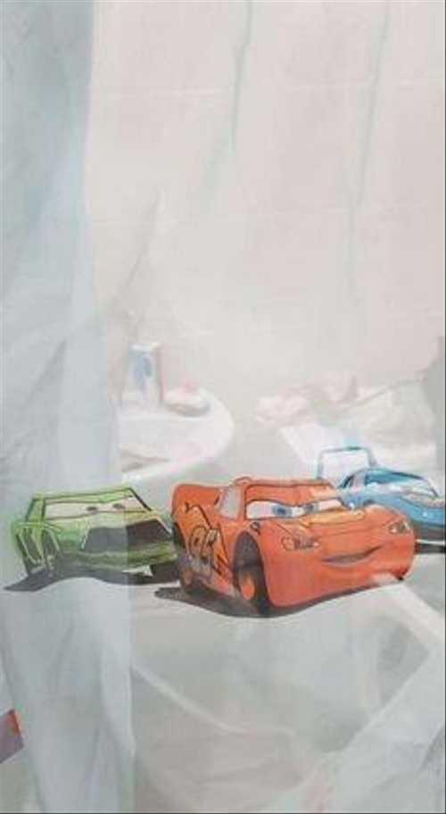 Шторы тюль Тачки Pixar в детскую комнату