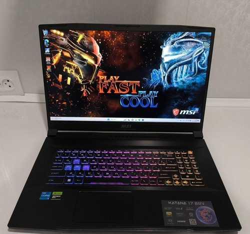 MSI katana 17 RTX4060 (8Gb), I5-12450H, 17,3 идеал