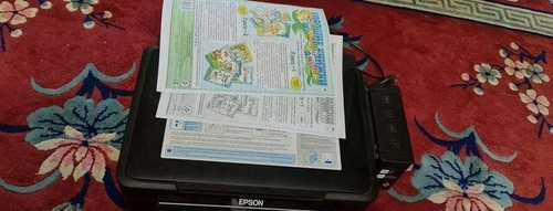 Цветной струйный мфу принтер с снпч Epson L355