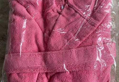 Новый детский махровый халат розовый на 13 лет
