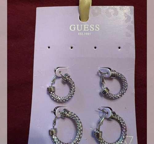 Серьги Guess 2 пары