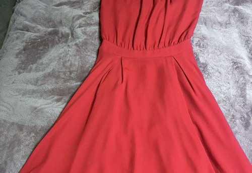 Вечернее платье 42 44 красное