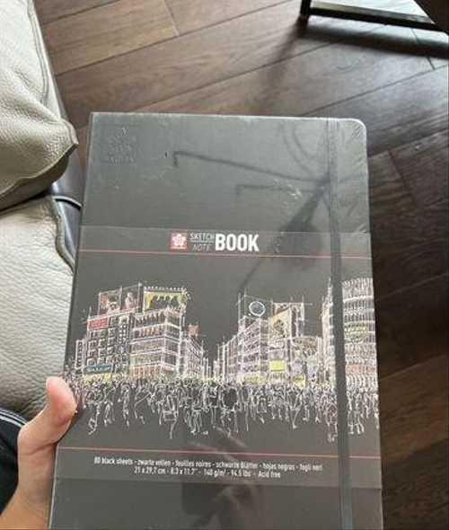 Новый Блокнот для рисования 80 чёрных листов