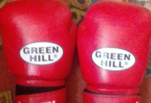 Перчатки боксерские 12oz green hill