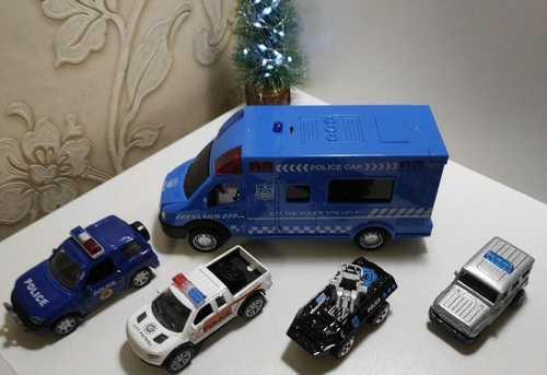 Детские машинки игрушки полицейский фургон