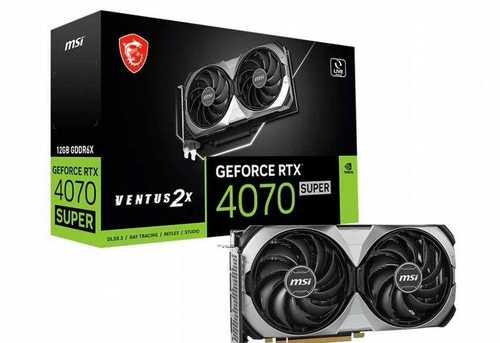 Видеокарта MSI GeForce RTX 4070 super 12G ventus 2