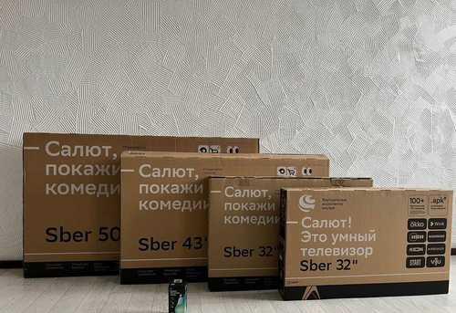 Новый запечатанный умный телевизор Сбер/Sber 50
