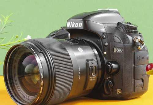 Фотоаппарат Nikon D610 kit Sigma Art 35mm f1.4