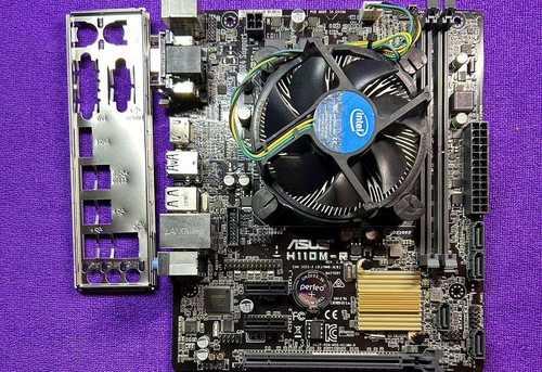 1151 microATX. Плата Asus + i3 6100 + кулер