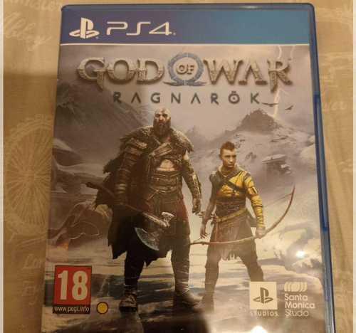 Игра God of War ragnarok ps4 диск