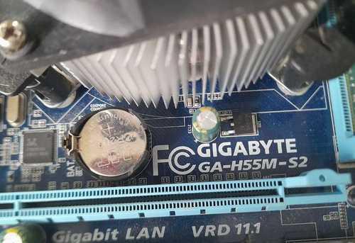 Материнская плата gigabyte ga h55m s2