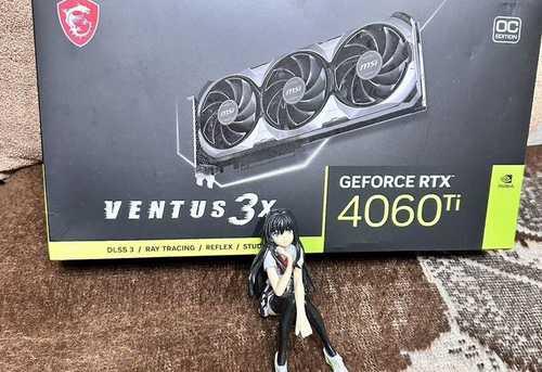 MSI RTX 4060ti 8gb ventus OC 3X новая