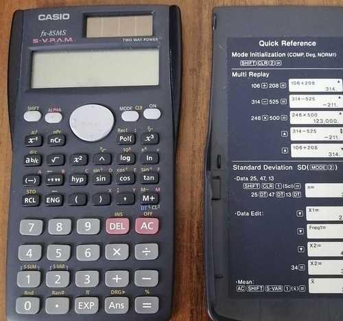 Инженерный калькулятор casio Fx 85ms