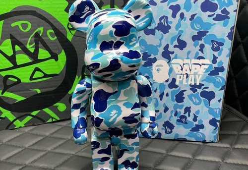 Игрушка Bearbrick Bape Камуляж синий 28 см