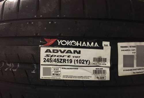 Yokohama Advan Sport V107 245/45 R19 и 275/40 R19
