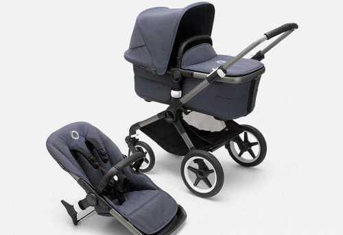 Новая Bugaboo Fox3 Graphite - Storm Blue