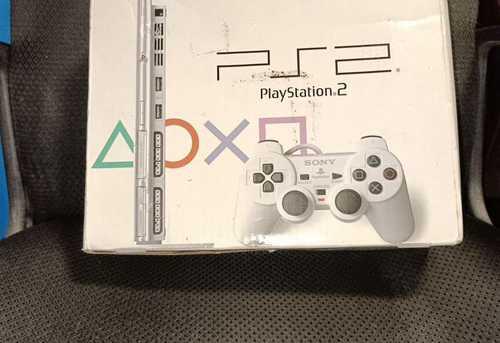 Sony PS2 slim белая прошита