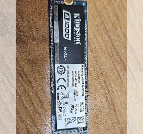 Ssd m2 nvme kingston 240Гб