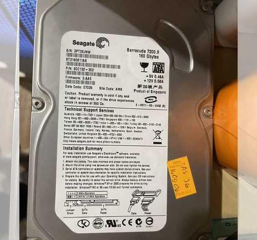 Жесткий диск seagate 160 gb