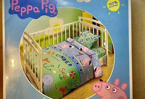 Детское постельное белье Свинка пеппа