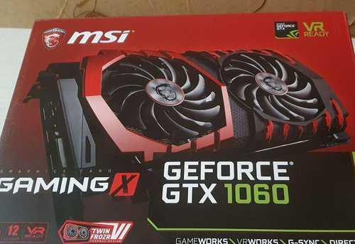 Видеокарта gtx 1060 6gb msi gaming x