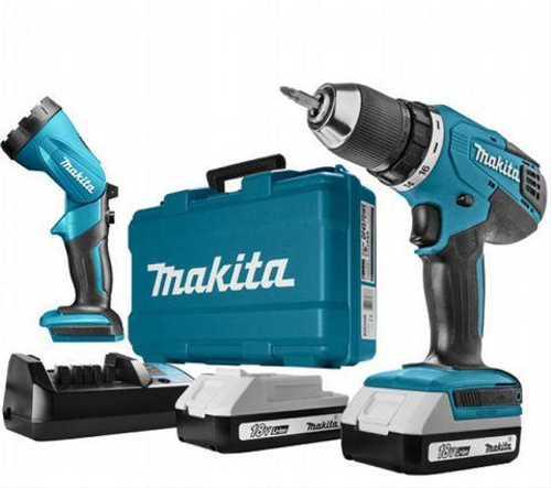 Makita DF457dwle Шуруповерт б/уд (новый,от дилера)