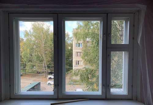 Окно деревянное со стеклопакетом бу