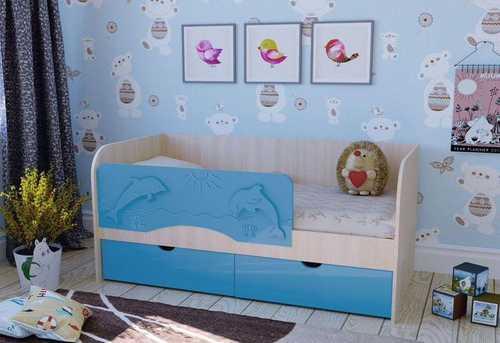 Детская кровать "Друзья,Бабочки"