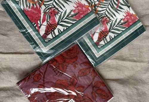 H&M home чехол с туканом, салфетки