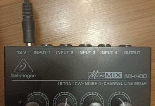 Микшер Behringer MX 400 micromix