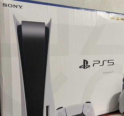 Sony playstation 5 ps5 с дисководом 2 джойстика